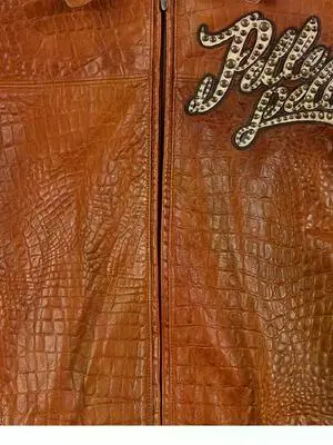 PELLE PELLE Legendary Croc-effect Studded Jacket