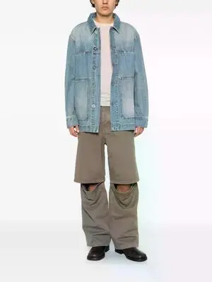 Études Studio Layered-detail Loose-fit Jeans - Neutrals