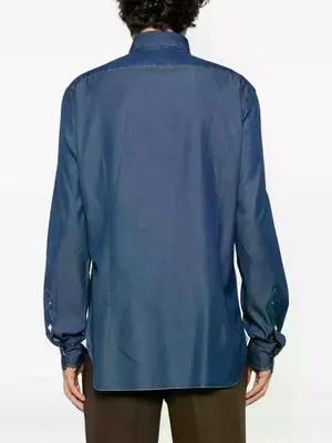 BARBA NAPOLI Long-sleeve Spread-collar Shirt