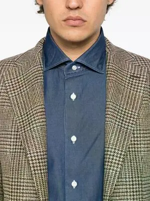 BARBA NAPOLI Long-sleeve Spread-collar Shirt