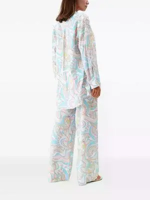 Melissa Odabash Abstract-print Palazzo Pants