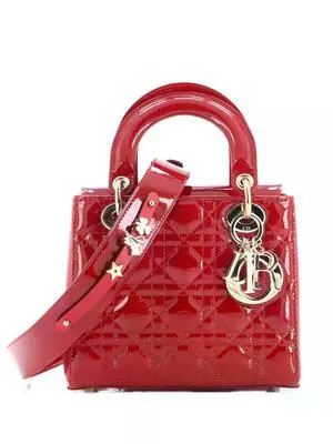 Dior My Abcdior Lady Bag Cannage Quilt Patent Small Satchel