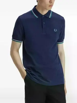 Fred Perry Cotton Polo Shirt - Blue