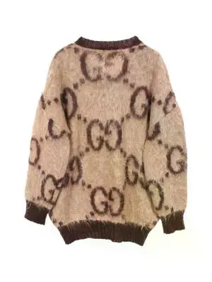 Gucci 2010s Gg-pattern V-neck Sweater