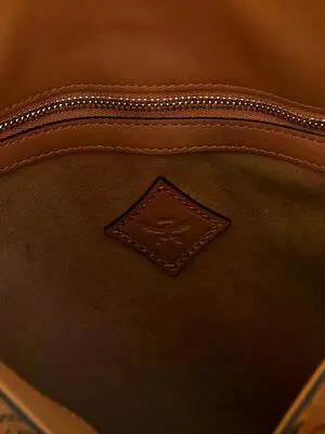 Mcm Tracy Monogram-print Logo-plaque Shoulder Bag