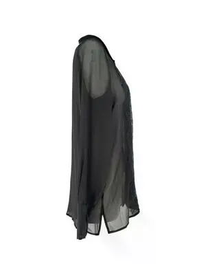 Valentino Garavani Lace-panel Neck-tie Blouse