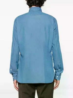 BARBA NAPOLI Spread-collar Button-up Shirt