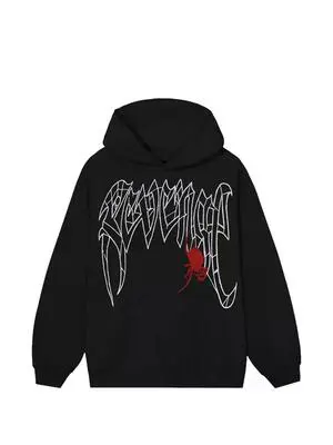 REVENGE Spider Skull Hoodie - Black