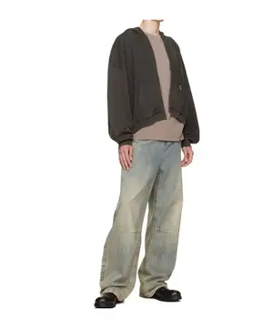 REPRESENT Loose-fit Zip-up Hoodie With Lettering