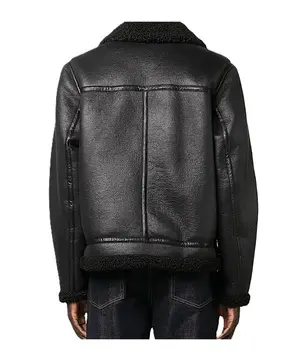 A.p.c. Faux-shearling Zip-up Bomber Jacket