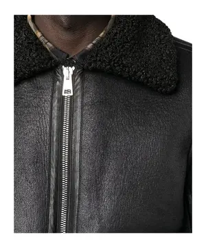 A.p.c. Faux-shearling Zip-up Bomber Jacket