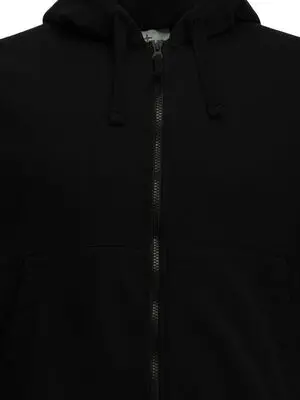 Stone Island Logo Zip Up Sweatshirt