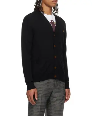 VIVIENNE WESTWOOD Orb Embroidered Buttoned Cardigan
