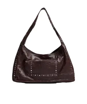 Gimaguas Maxi Franca Stud-embellished Shoulder Bag - Black
