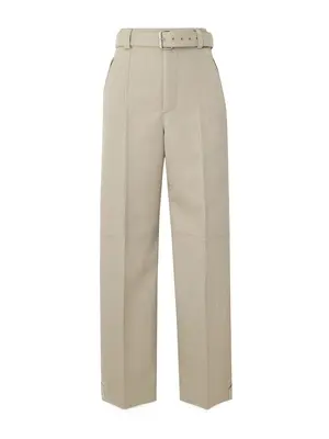 Bottega Veneta Belted Tapered Pants - Beige