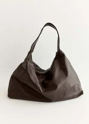 Gimaguas Maxi Sacco Panelled Leather Shoulder Bag