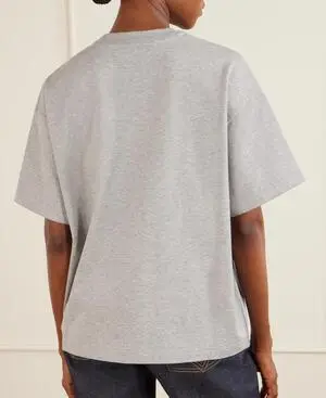 Bottega Veneta Boxy Intrecciato-trimmed T-shirt