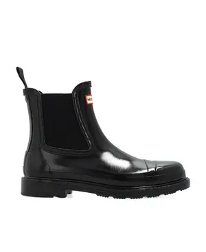 Hunter Elasticated Side-panel Boots - Black