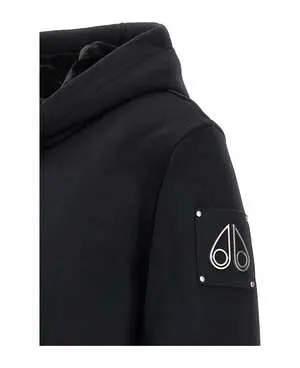 Moose Knuckles Logo-patch Faux-fur Hoodie