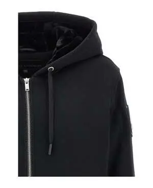 Moose Knuckles Logo-patch Faux-fur Hoodie