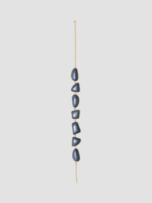 Cult Gaia Yusra Goldtone & Natural Stone Choker Necklace