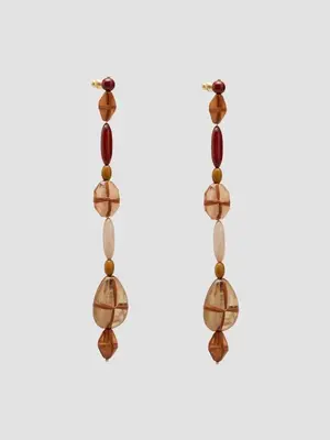 Cult Gaia Tygra Goldtone & Resin Beaded Drop Earrings