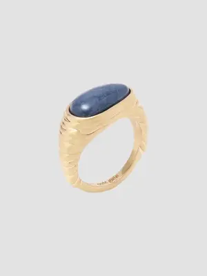 Cult Gaia Yusra Goldtone & Natural Stone Ring - Tide