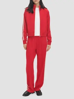 Rag & Bone Irina Ponte Track Pants - Red Multi