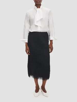 Rag & Bone Amalia Fringe Knit Midi Skirt