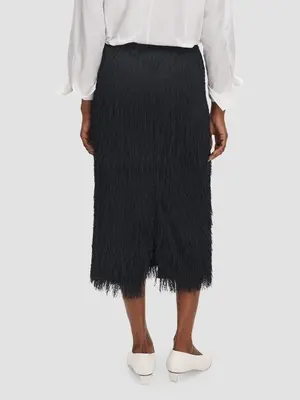 Rag & Bone Amalia Fringe Knit Midi Skirt