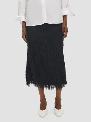 Rag & Bone Amalia Fringe Knit Midi Skirt