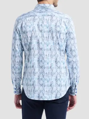 Robert Graham Alahmar Abstract Stretch-cotton Button-down Shirt