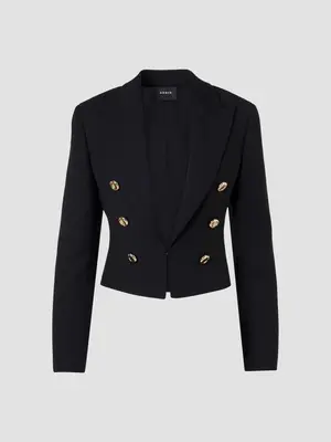 Akris Kesly Double-faced Wool Short Jacket