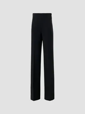 Akris Fiyuki Double-face Wool-blend Wide-leg Pants - Black