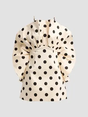 Acler Femme Fatale Ketch Polka Dot Mini Dress - Dotty