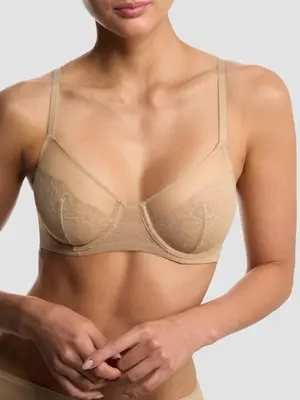 Natori Radiance Convertible Unlined Underwire Bra - Cafe