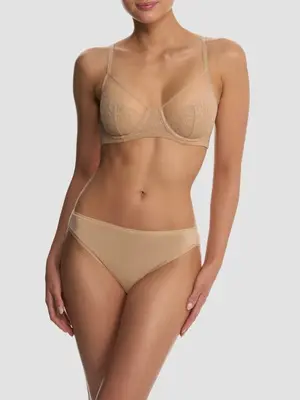 Natori Radiance Convertible Unlined Underwire Bra - Cafe
