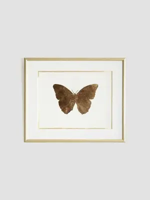 JOHN RICHARD COLLECTION Shimmering Butterfly Framed Wall Art - Bronze