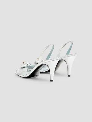 Valentino Garavani Coeur 85mm Royal Sandals In Laminated Nappa Leather