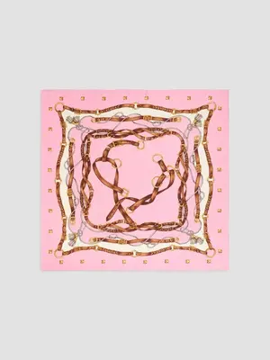 Valentino Garavani Silk Scarf With Stud Framed Print