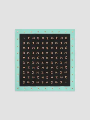 Valentino Garavani Silk Scarf With All-over Butterfly Print