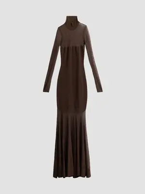 SEROYA Angie Mesh & Knit Maxi Dress