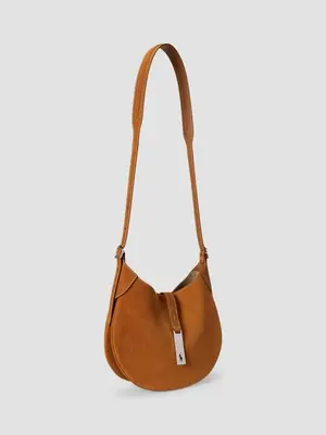 Polo Ralph Lauren Id Suede Small Shoulder Bag - Turmeric