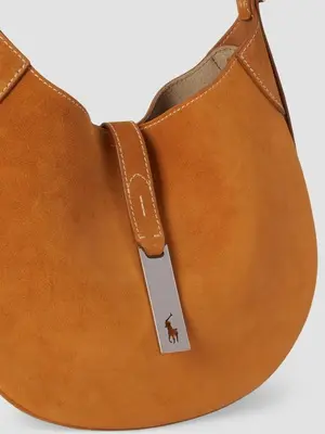 Polo Ralph Lauren Id Suede Small Shoulder Bag - Turmeric