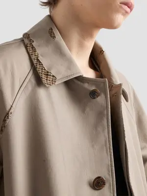 Prada Bonded Devoré Cotton Coat