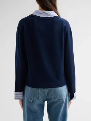 Tanya Taylor Esme 2-in-1 Layered Sweater - Midnight