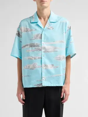 Moschino Clouds Print Cotton Poplin Shirt