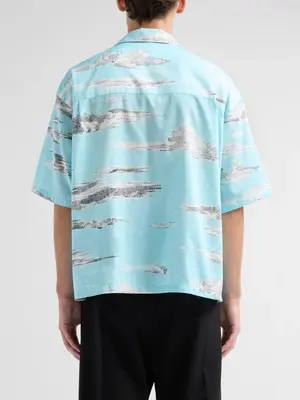 Moschino Clouds Print Cotton Poplin Shirt