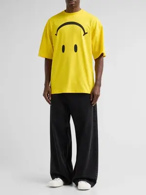 Moschino Smiley Face Jersey T-shirt - Multi Yellow