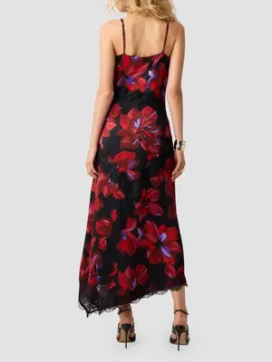 Ramy Brook Leila Floral Asymmetric Maxi Dress